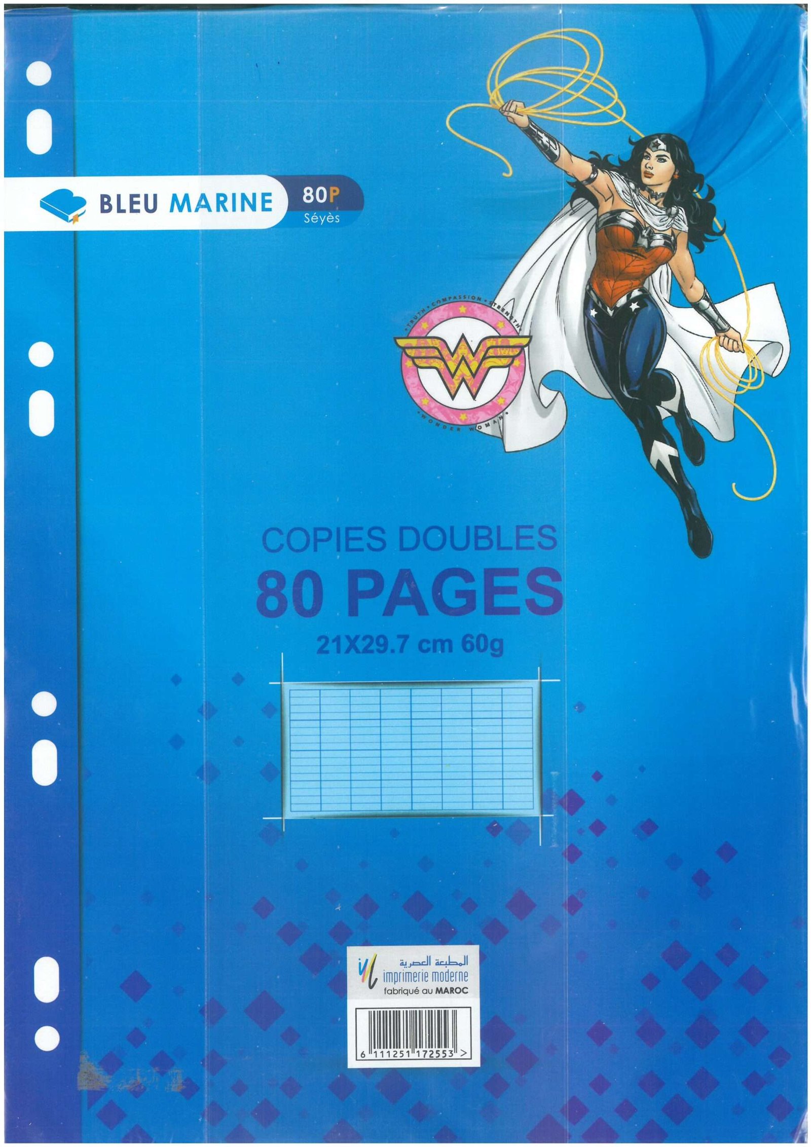 FEUILLE DOUBLE BLEU A4 - KHASHAN